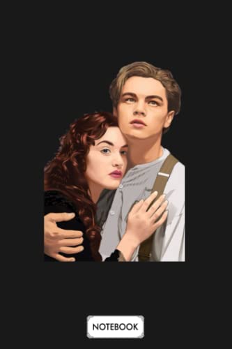 Rose And Jack Titanic Notebook: Matte Finish Cover, Diary, Planner ...