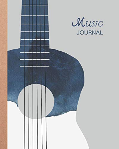 Music Journal: Blank Music Tab Sheet Paper & Lined Paper, 150 pages ...