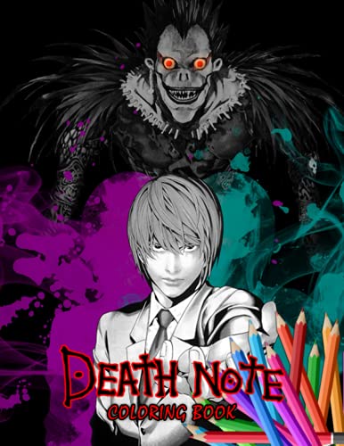 Death Note Coloring Book: A Cool Coloring Book With Many Illustrations ...