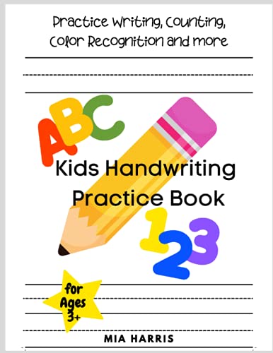Handwriting Practice Book: Learn to Write Practice Workbook for Kids ...
