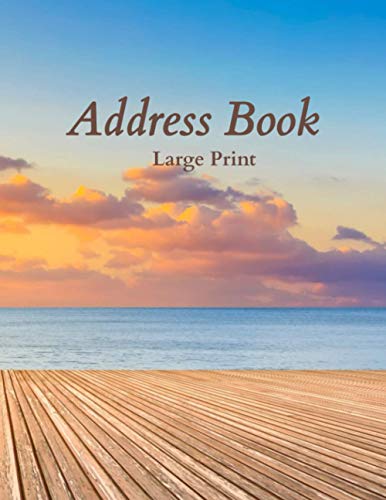 Address Book Large Print: For Contacts, Addresses, Phone Numbers ...