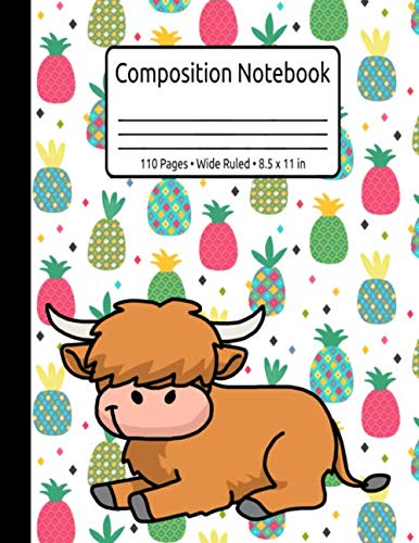 Funny Highland Cow Gifts Women Men Pineapple Scottish Highland Cow ...