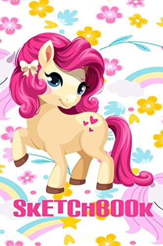 Sketch Book: Cute Unicorn Sketchbook For Girls: Notebook / Sketch book ...