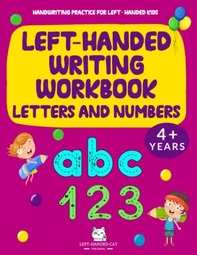 Handwriting Practice for Left Handed Kids: Left handed Writing Workbook ...
