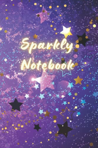 SPARKLY NOTEBOOK: A5 Sparkly Diary UK Multicoloured Interior Notebook ...
