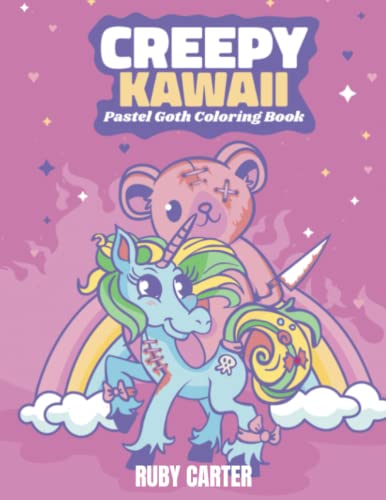 Creepy Kawaii Pastel Goth Coloring Book: Cute Horror Spooky Gothic ...