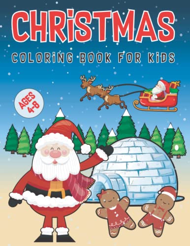 Christmas Coloring Book for Kids: Christmas Holiday Designs to Color ...