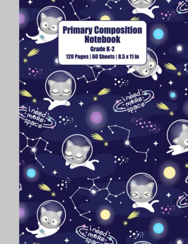 Astronaut Cats In Dark Indigo Space With Moons & Stars | Primary ...