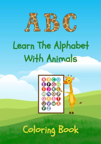 ABC Learn The Alphabet With Animals Coloring Book: Teach Your Child ...