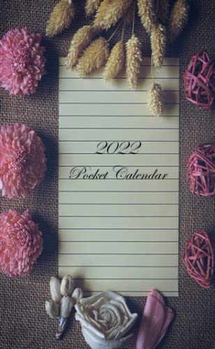 2022 Pocket Calendar For Purse: 2 Year Monthly Planner JANUARY 2022 ...
