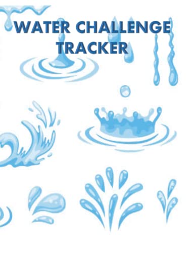 Water Challenge Tracker: Water bottle tracker papers for planners ...