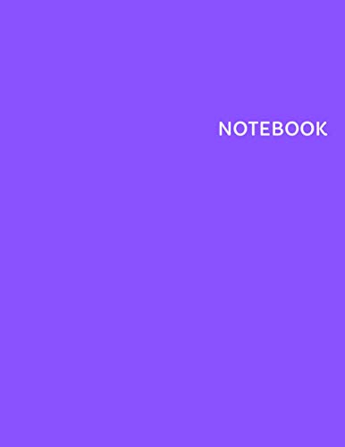 Notebook: Purple Soft Cover, Minimalist - Classic Notebook, Lined ...