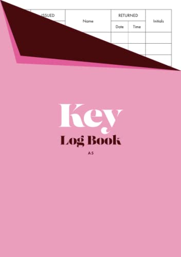Key Log Book A5: Small Format Logbook to Register / Control Sign In and ...