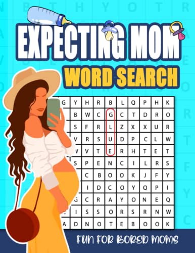 Expecting Mom Word Search Puzzle Pregnancy Activity Book: Pregnant Word ...