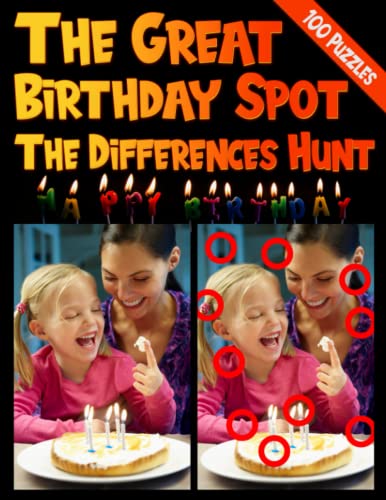 The Great Birthday Spot the Difference Hunt: 100 Spot the Difference ...