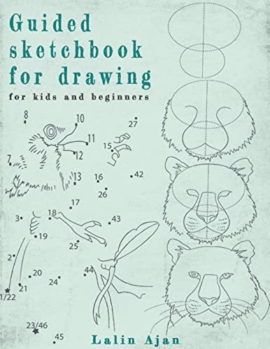 Guided Sketchbook for Drawing : Drawing Workbook for Kids and Beginners ...