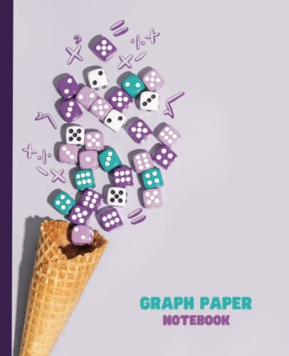 Graph Paper Notebook: Grid Paper Notebook with Ice Cream Cone | Grid ...