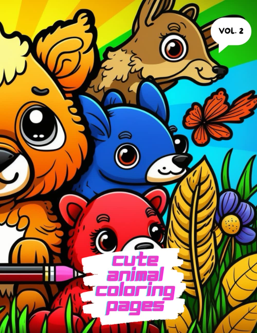 Cute Animal Coloring Pages Volume 2 For Kids Ages 4 8 By Max Motivate cute-animal-coloring-pages-volume-2-for-kids-ages-4-8-by-max-motivate
