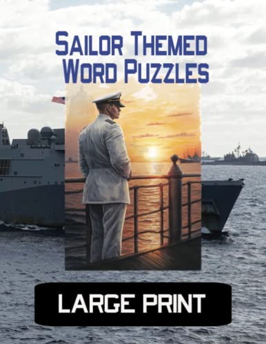 Sailor's Nautical Large Print Word Search Puzzle Book, Care Package ...