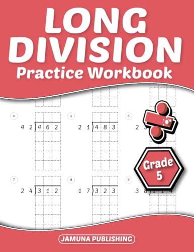 Long Division Math Workbook Grade 5: 5th-Grade Math Practice Worksheet ...