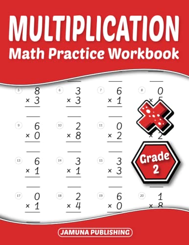 Math Multiplication Practice Workbook Grade 2: 2nd-Grade Math Practice ...
