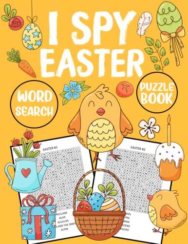 I Spy Easter Word Search Puzzle Book: Easter Word Search Book for Kids ...