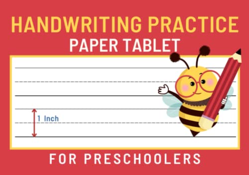 Hand Writing Practice Paper Tablet for Preschoolers: Landscape Writing ...