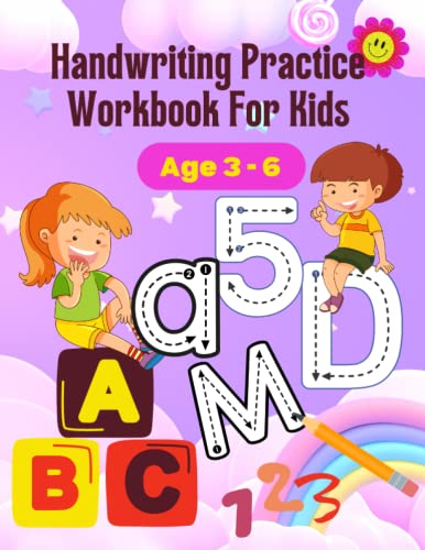 Handwriting Practice Workbook For Kids Age 3 to 6: Four Different Parts ...