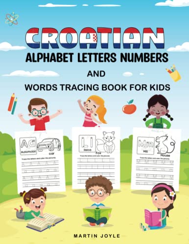 Croatian Alphabet Letters Numbers and Words Tracing Book for Kids ...