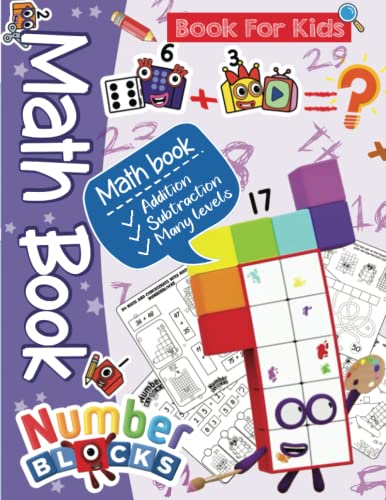 Number Math Book: Addition & Subtraction Workbook, Ages 3 to 8, Place ...