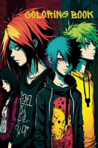 Emo Teen Coloring Book: Your Style, Your Feelings, Your Art. 25 ...