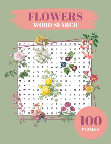 Flowers Word Search: 100 Puzzles With Answers by Brain Tickling | Goodreads