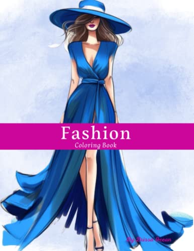 Fashion Coloring Book For Adults. Glamour and Glitz: A Sparkling ...