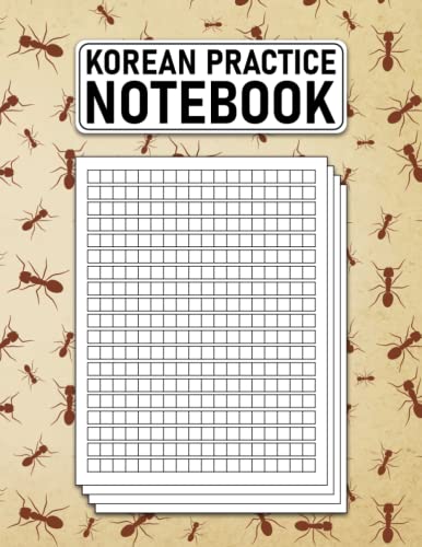Korean Practice Notebook: Hangul Writing Manuscript Paper Practice ...