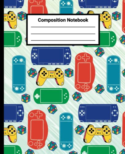 Video Game Composition Notebook For Kids: Personalize Primary Notebook ...