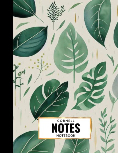 Cornell Notes Notebook: Cornell Style Note Taking Lined Paper For ...