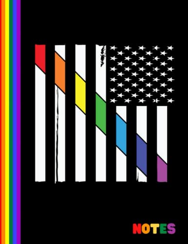 Support LGBT Pride US Rainbow LGBT Notebook: LGBT Journal Notebook for ...