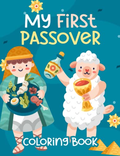 My First Passover Coloring Book: Jewish Holiday Gift For Kids, Cute ...
