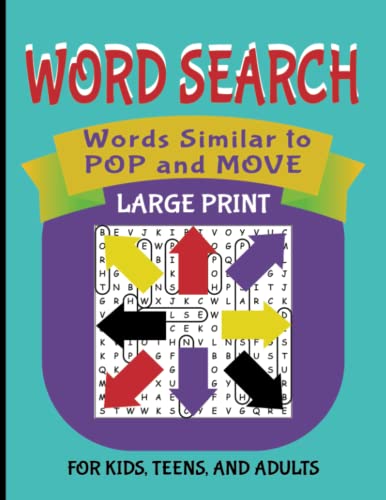 Word Search: Words Similar to POP and MOVE: 2023 Word-find book in ...