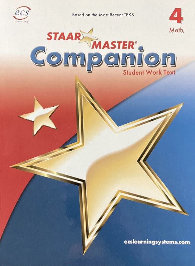 STAAR Master Companion Student Work Text Grade 4 Math By STAAR MASTER staar-master-companion-student-work-text-grade-4-math-by-staar-master
