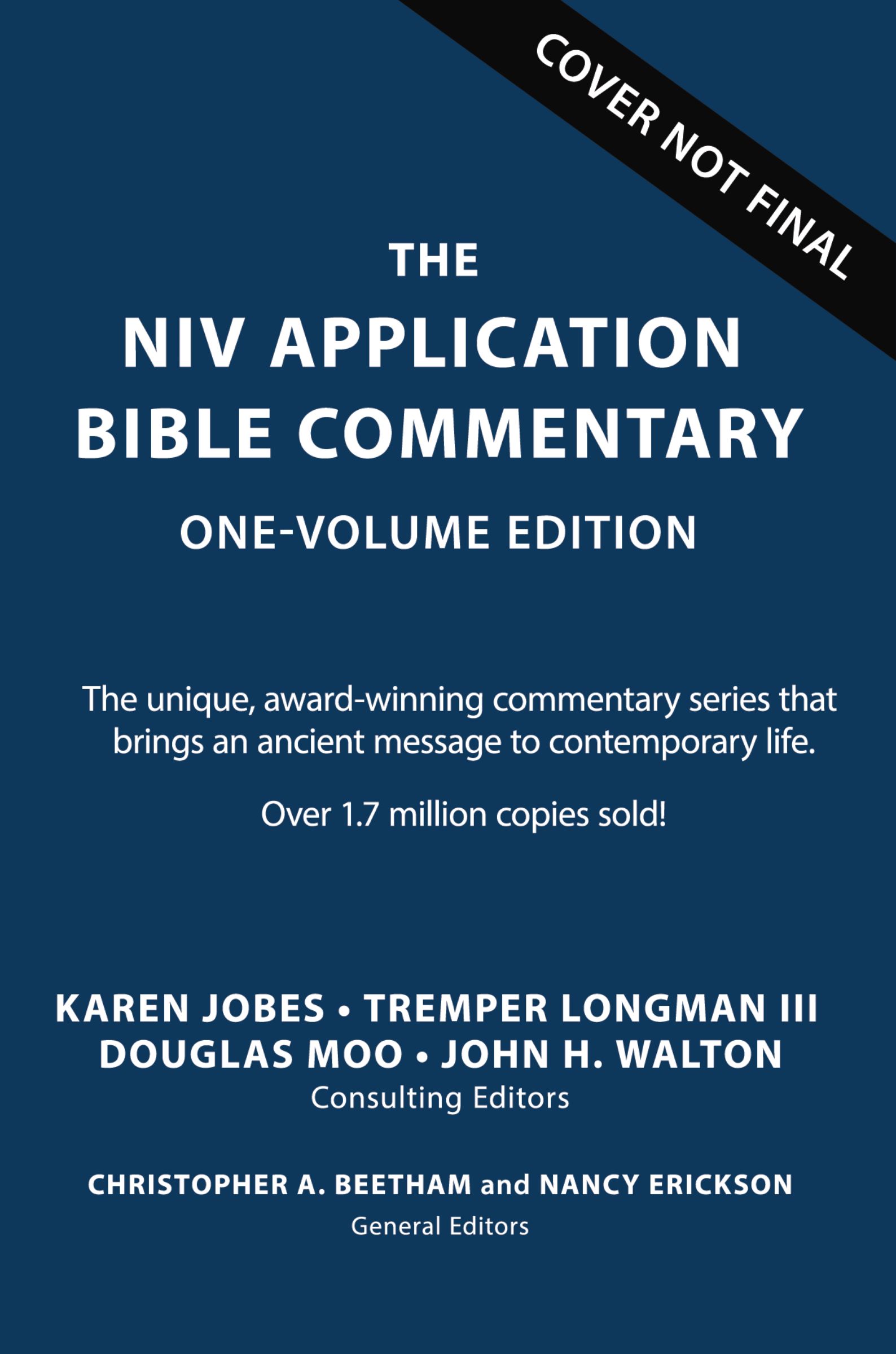The NIV Application Commentary on the Bible: One-Volume Edition by ...