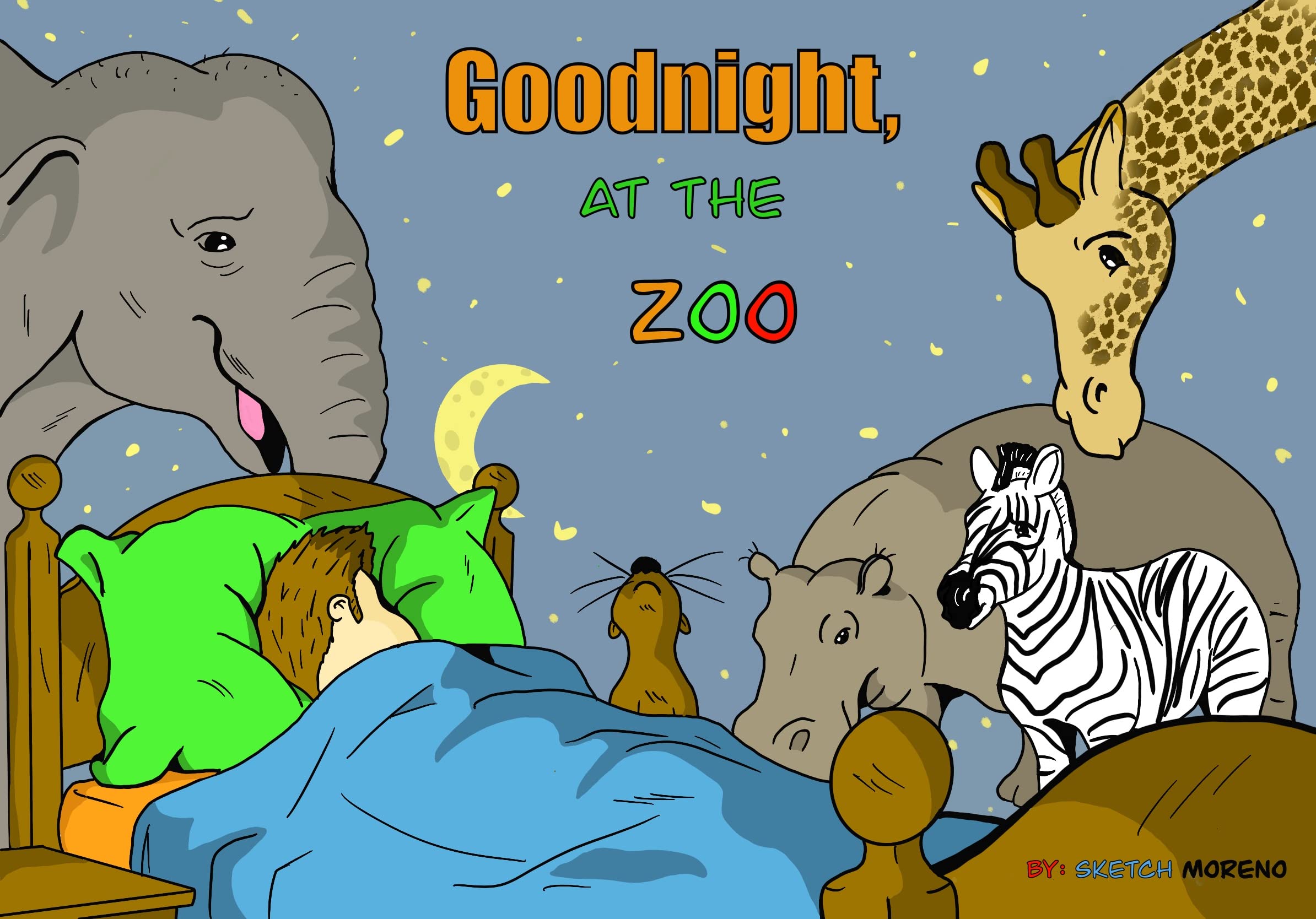 Goodnight at the Zoo by Sketch Moreno | Goodreads