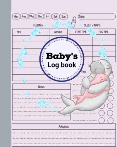 Baby Daily Log Book: Daily Tracker for Newborns, Breastfeeding Journal ...