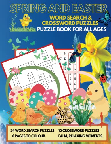 Spring and Easter Word Search and Crossword Puzzle Book by Lonnie O ...