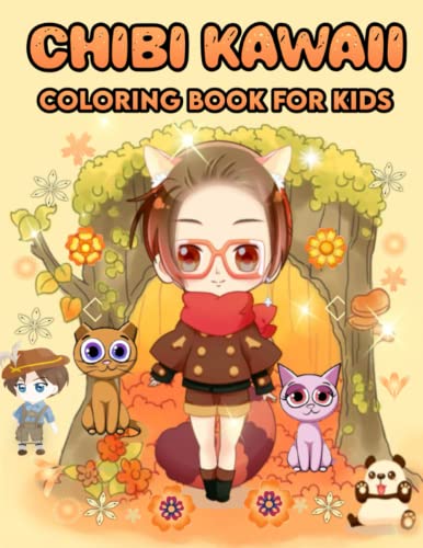 Kawaii Chibi Coloring Book for Kids: Kawaii Chibi Coloring Book: Jumbo ...