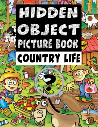 Country Life Hidden Objects Picture Book: Brain Games Seek And Find ...