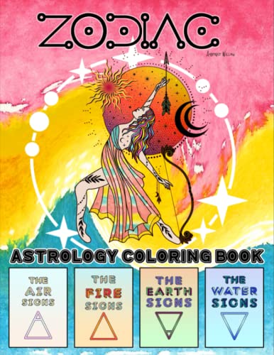 Zodiac - Astrology Coloring Book: Stress Relief Coloring Books for ...