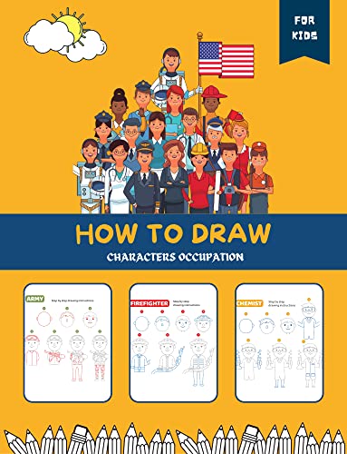How To Draw Characters Occupation For Kids: Learn To Draw Career For ...
