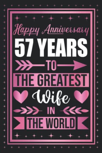 Happy Anniversary 57 Years to The Greatest Wife in The World: 57th ...