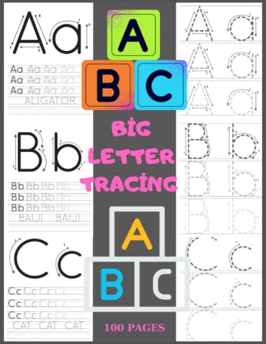 BIG Letter Tracing for Preschoolers and Toddlers ages 2-4 by MGBL ...